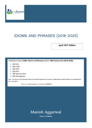 SSC TCS 2200+Idioms and Phrases(2018-2025)-with Examples and Hindi Meaning - edumo